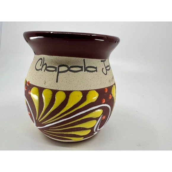 No Brand | Dining | Mexican Chapala Jal Hand Painted Pottery Mug 4 Tall ...